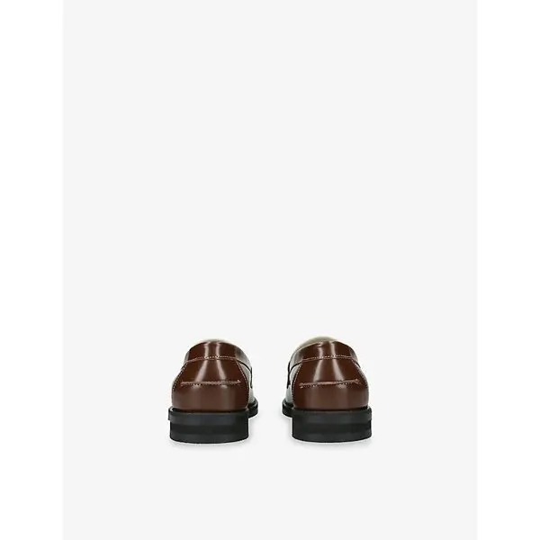 DUKE + DEXTER Wilde Scorpion Leather Penny Loafers