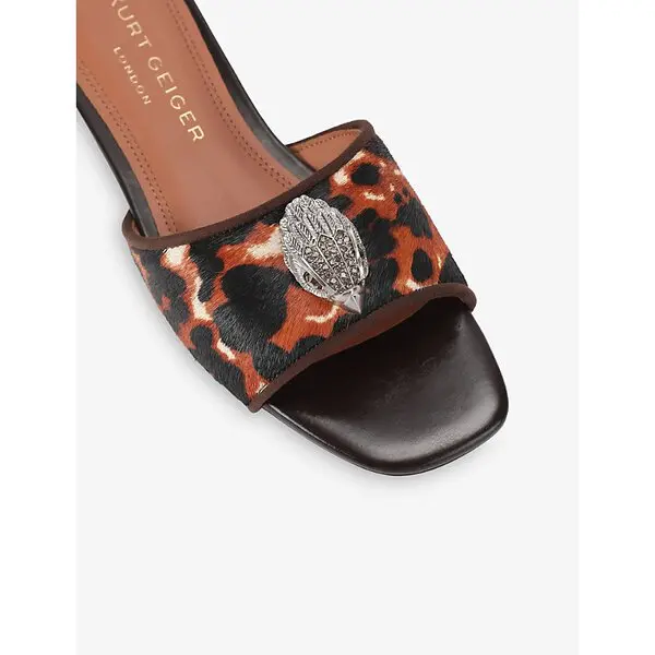 Kurt Geiger Kensington Flat Leather Sandals