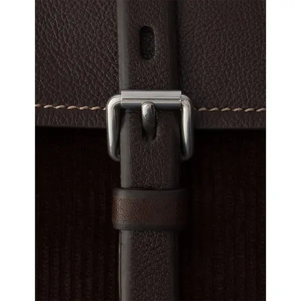 Prada Bonnie Large Corduroy And Leather Shoulder Bag