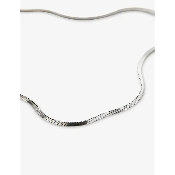 MISSOMA Lucy Williams Short Square Snake Chain Sterling Necklace