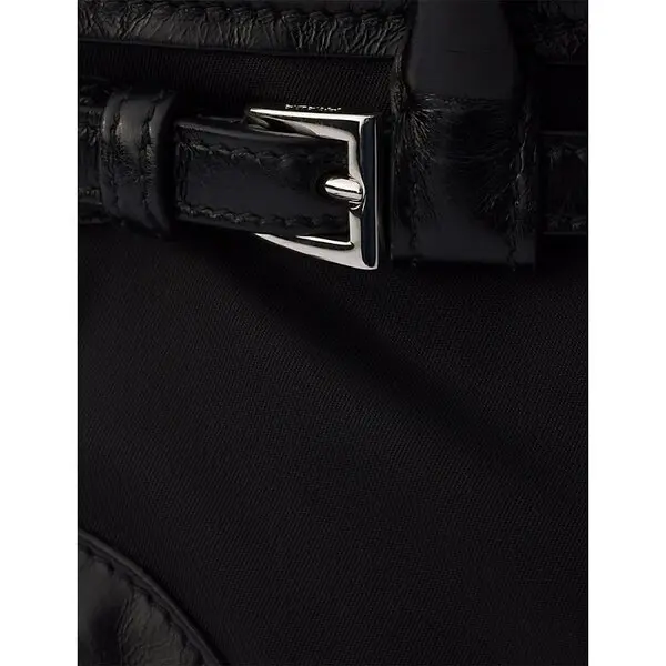 Prada Bonnie Small Re-nylon And Leather Top Handle Bag
