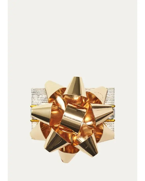 KIM SEYBERT Holiday Bow Napkin Ring - Silver