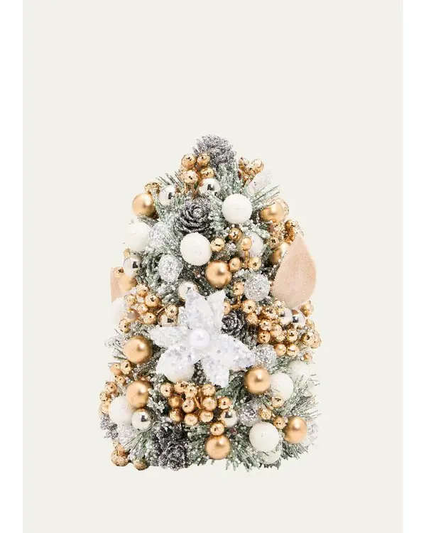 SALZBURG CREATIONS Winter Wonderland 7" Tabletop Christmas Tree