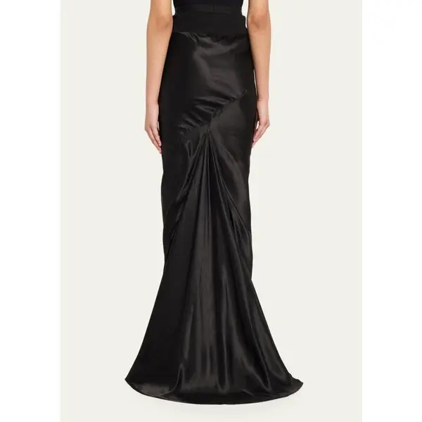 Rick Owens Coda Mixed-media Maxi Skirt