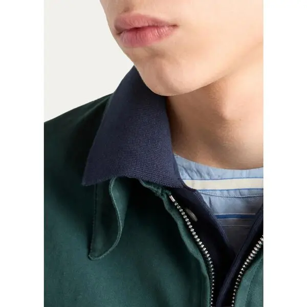 Prada Long-sleeved Cotton Polo Shirt - Blue