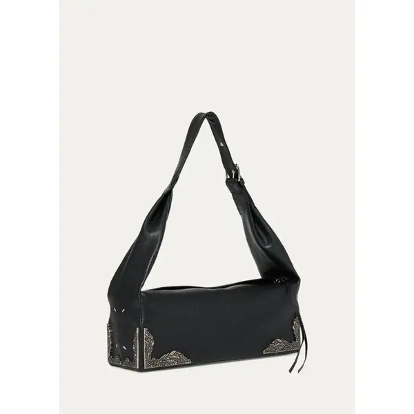 MAISON MARGIELA Hardware-embellished Leather Shoulder Bag