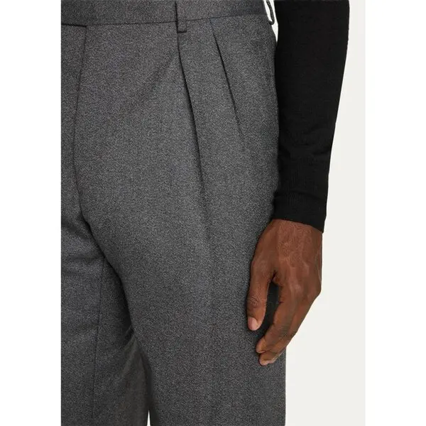 Brioni Elba Wool Flannel Double-pleated Trousers