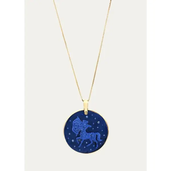 FARAONE MENNELLA BY R.F.M.A.S. 18k Sagittarius Necklace With Sapphires