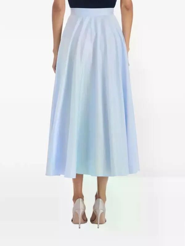 Oscar De La Renta Poplin Midi Skirt
