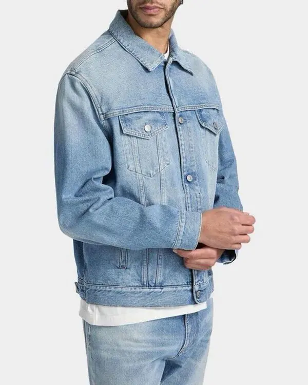 MAISON MARGIELA Apos;s Cotton Denim Sports Jacket - Blue