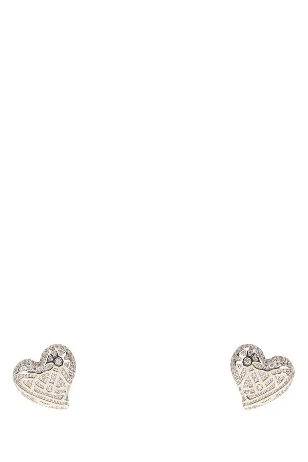 VIVIENNE WESTWOOD Mini Evangeline Drop Earrings - Silver