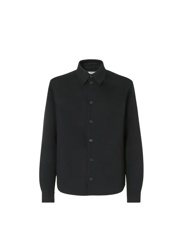 Fendi S 99% Wool & 1% Silk Coat - Black