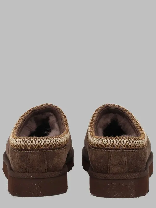 UGG Cozy Sheepskin Slip-on Flats - Brown