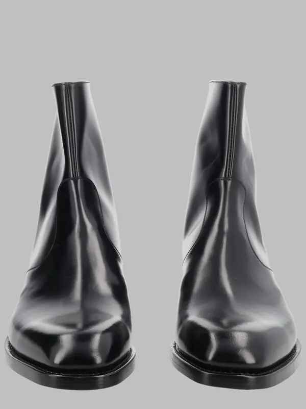Premiata Premium Leather Ankle Boots - Black