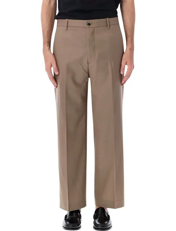 NINE:INTHE:MORNING Tailored Straight-leg Trousers - Marrone