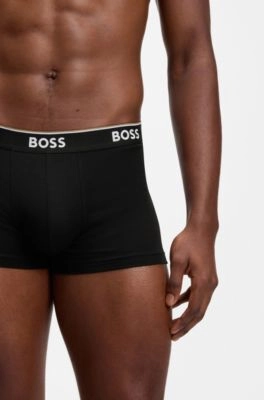 BOSS Three-pack Stretch-cotton Trunks