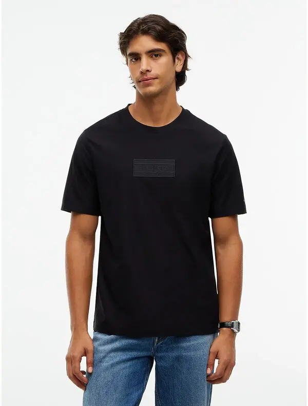 Tommy Hilfiger Embroidered Flag Logo T-shirt