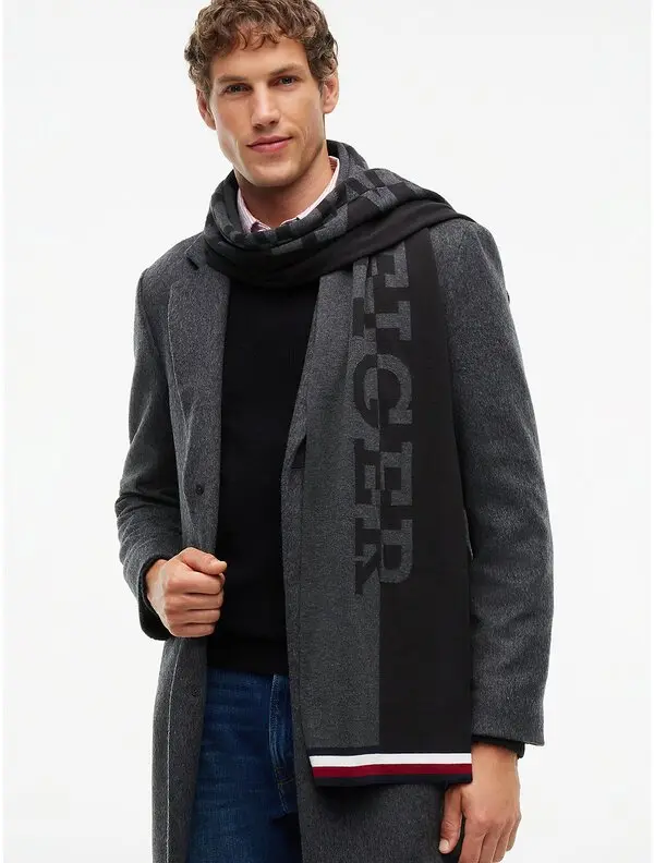 Tommy Hilfiger Intarsia Tommy Logo Scarf