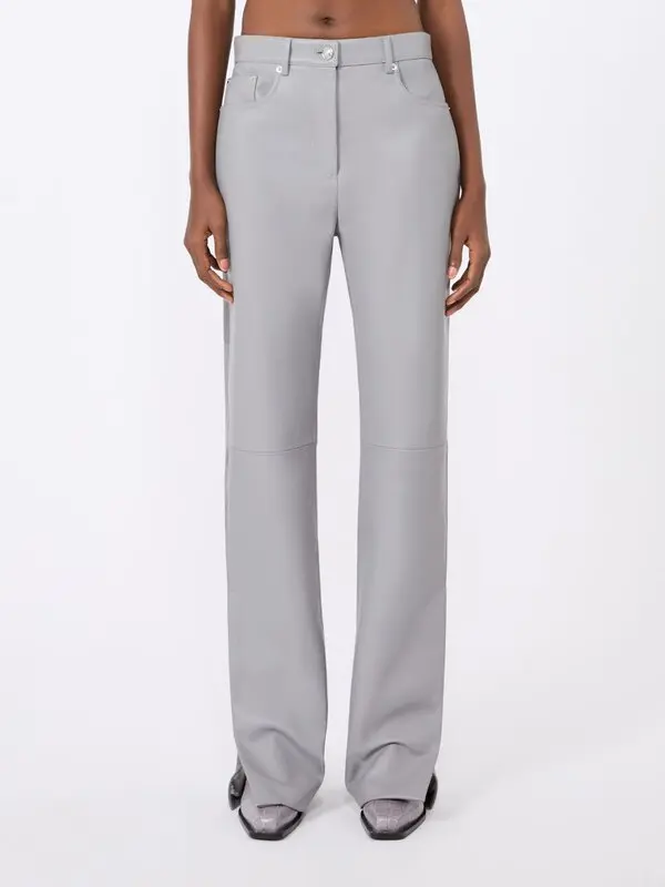 Max Mara Leather And Suede 5-pocket Trousers