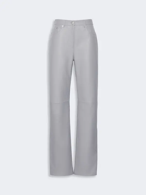 Max Mara Leather And Suede 5-pocket Trousers