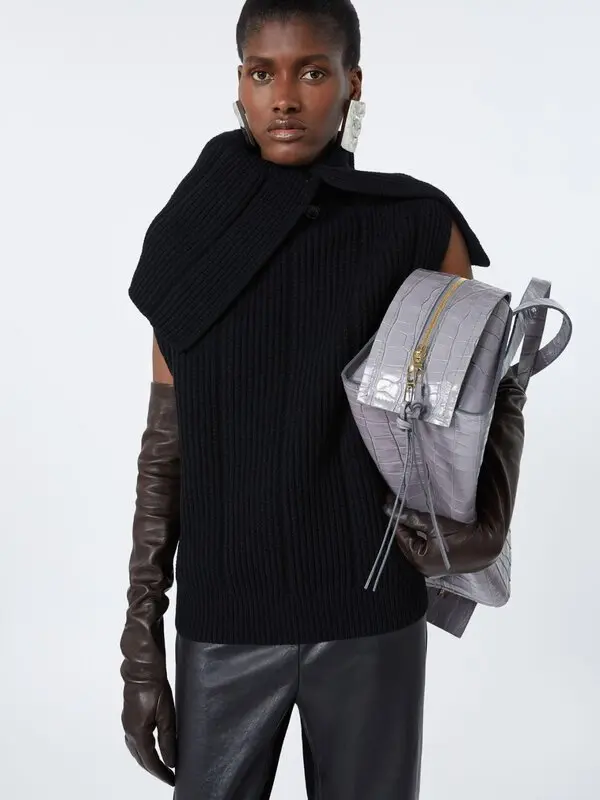 Max Mara Sleeveless Stretch Wool Sweater