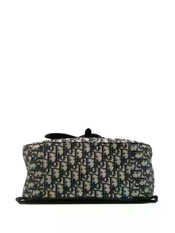 Dior 2022 Oblique Canvas Saddle Backpack