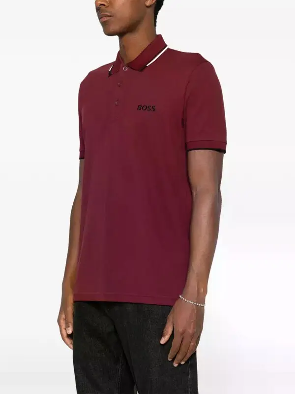 BOSS Logo-embroidered Polo Shirt