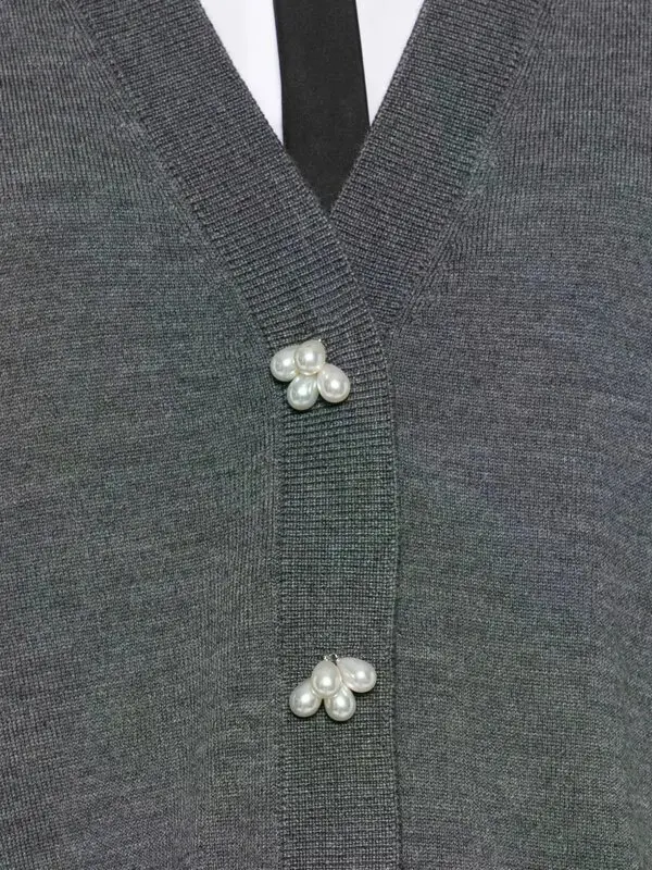 MEIMEIJ Faux-pearl-embellished Cardigan
