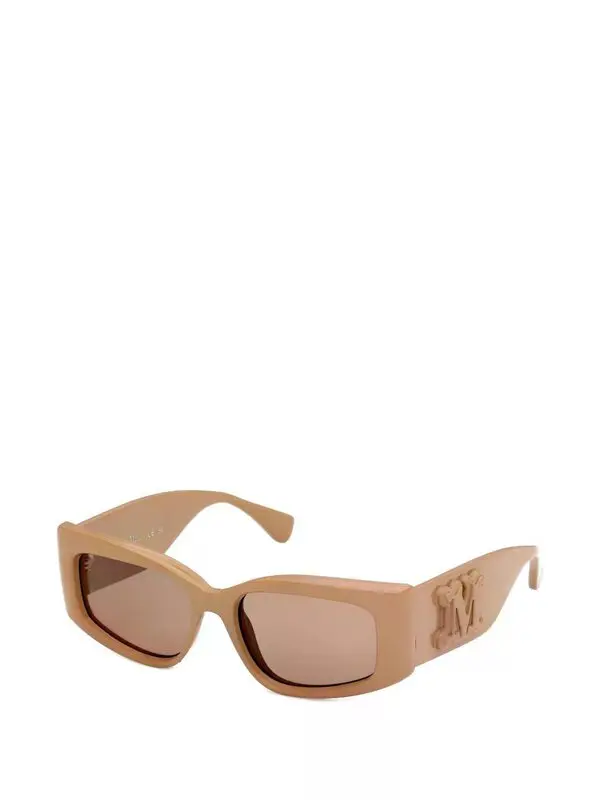 Max Mara Logo-plaque Rectangle-frame Sunglasses