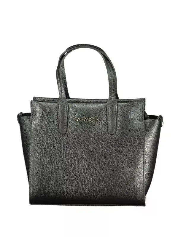 CAFÈNOIR Mini Puffy Pebbled Tote Bag - Black