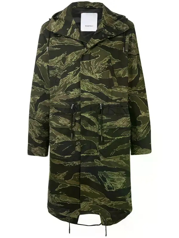 PORTS V Tiger Stripe Camouflage Parka