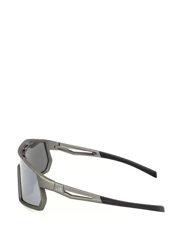 Adidas Kentro S Geometric-frame Sunglasses - Grey