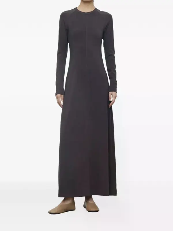 ELEH Raglan-sleeve Seam-detail Maxi Dress