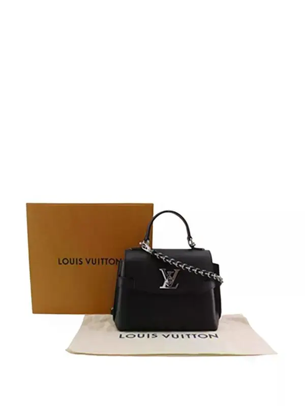 LOUIS VUITTON 2021-2026 Grained Calfskin Mini Lockme Ever Satchel