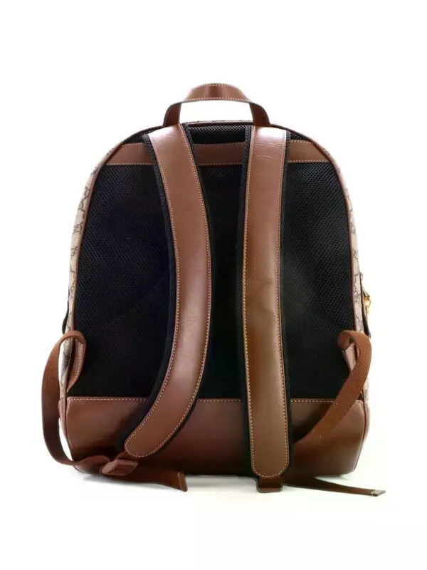 Gucci Interlocking G Patch Zip Gg Coated Canvas Medium Backpack