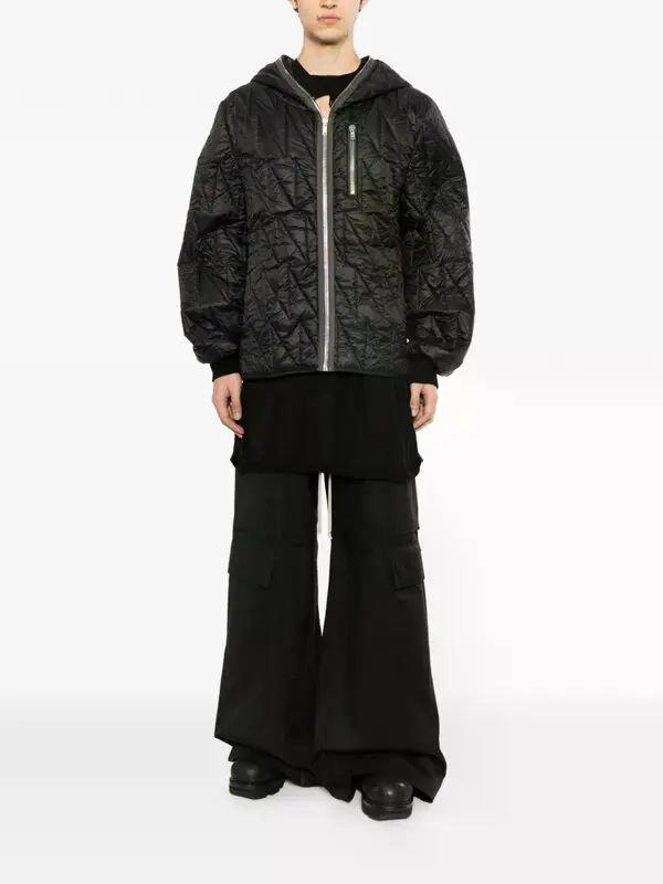 Rick Owens Quilted Hooded Jacket