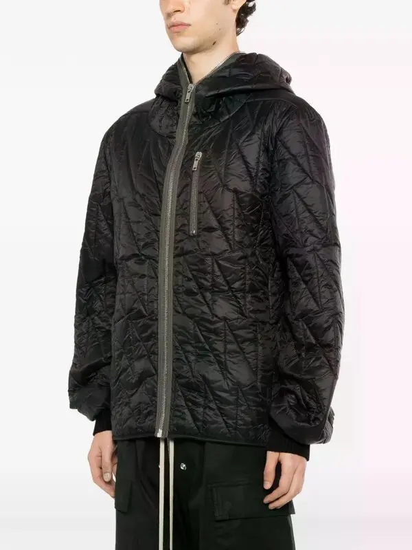 Rick Owens Quilted Hooded Jacket