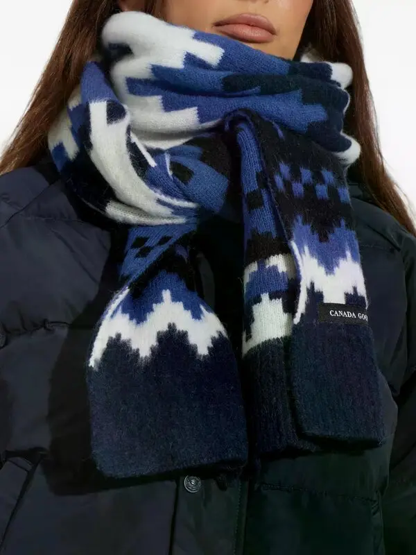 Canada Goose Fair Isle-knit Scarf
