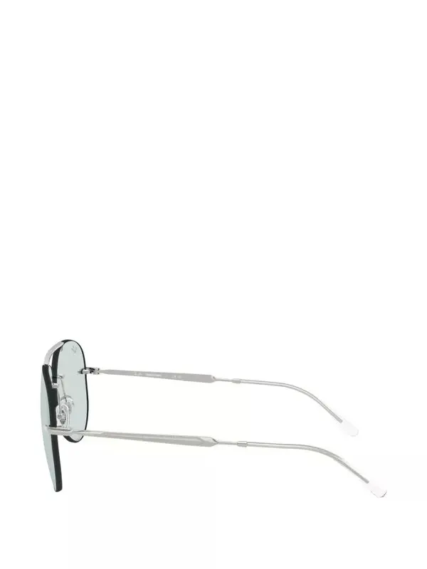 Ray-ban Rimless Pilot-frame Sunglasses - Silver