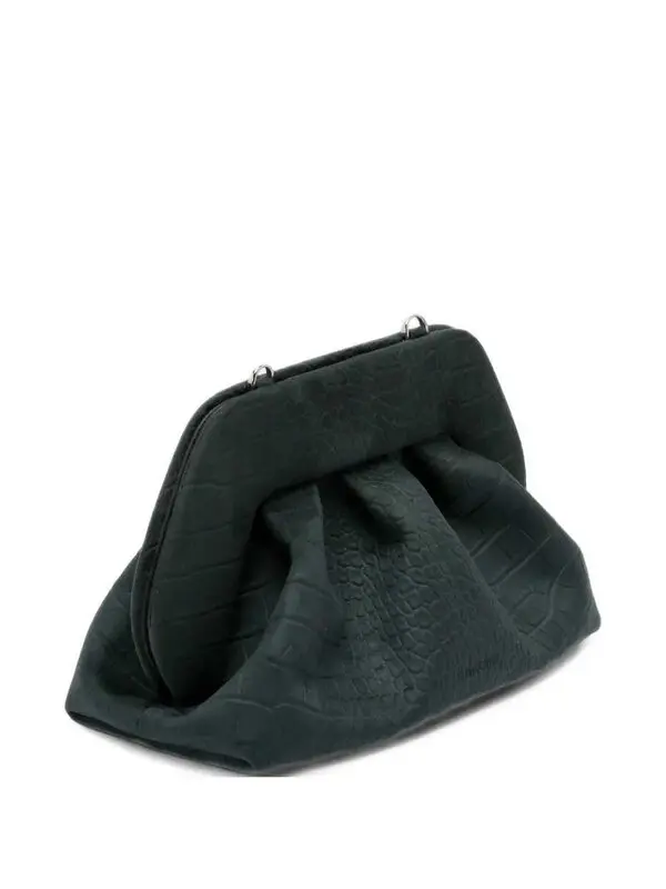 THEMOIRE Bios Medium Bag Suede With Croc Effect