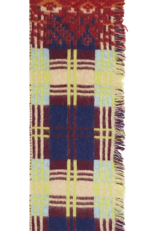 Dries Van Noten Teepee Scarf In Red