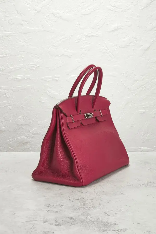 Hermès Togo Birkin 35 Handbag In Red - Rubis