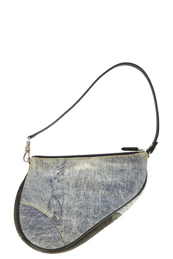 Dior Diorella Speedway Pochette Saddle Bag - Blue