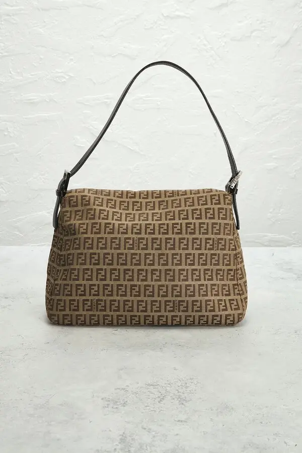 Fendi Zucchino Mama Baguette Shoulder Bag