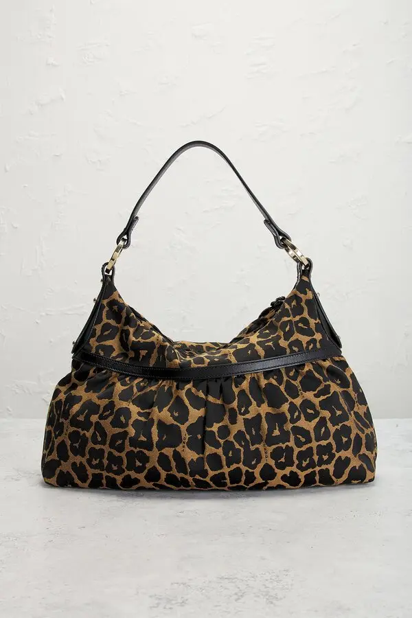 Fendi Leopard Chef Shoulder Bag