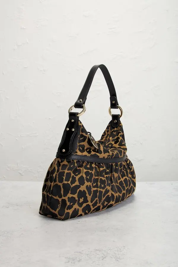 Fendi Leopard Chef Shoulder Bag