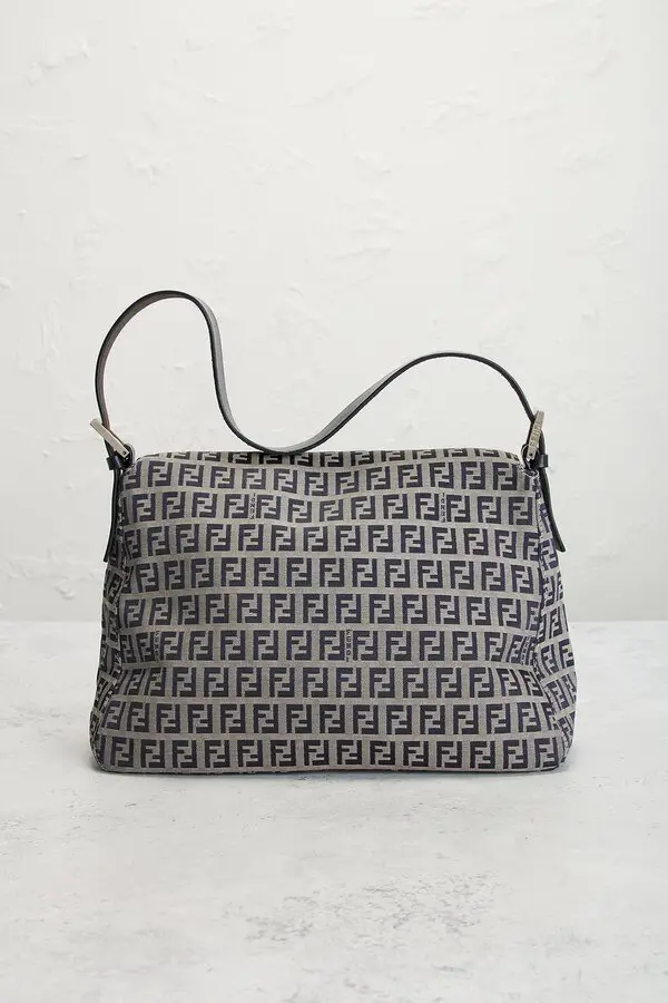 Fendi Zucchino Mama Baguette Shoulder Bag