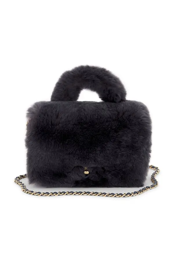 Chanel Rabbit Fur Metiers D'art Handbag - Black