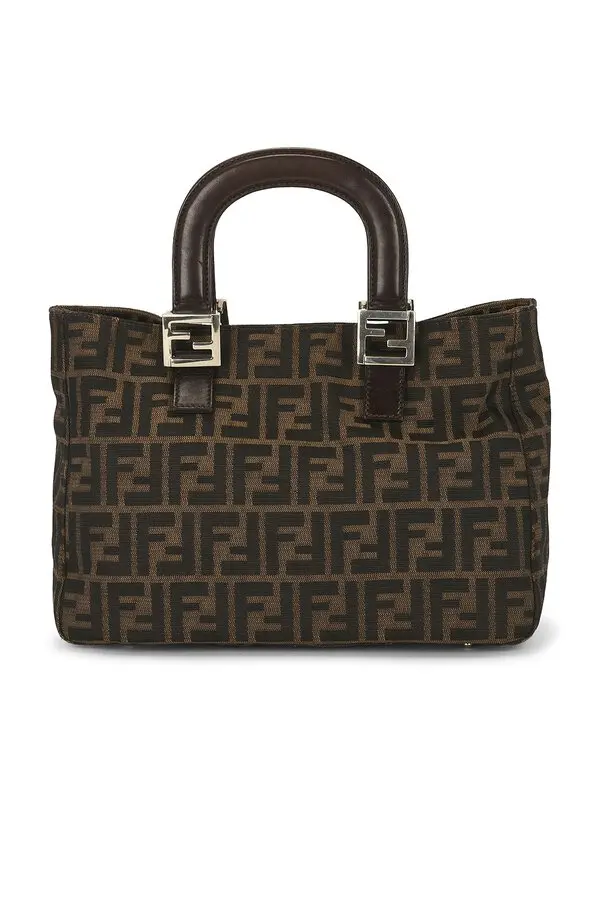Fendi Zucca Handbag - Brown