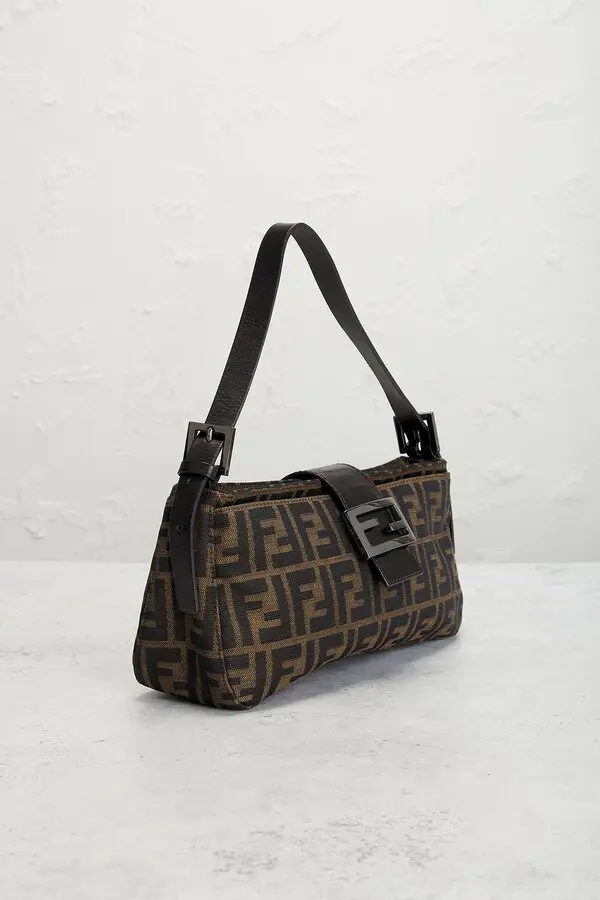 Fendi Zucca Pochette Shoulder Bag